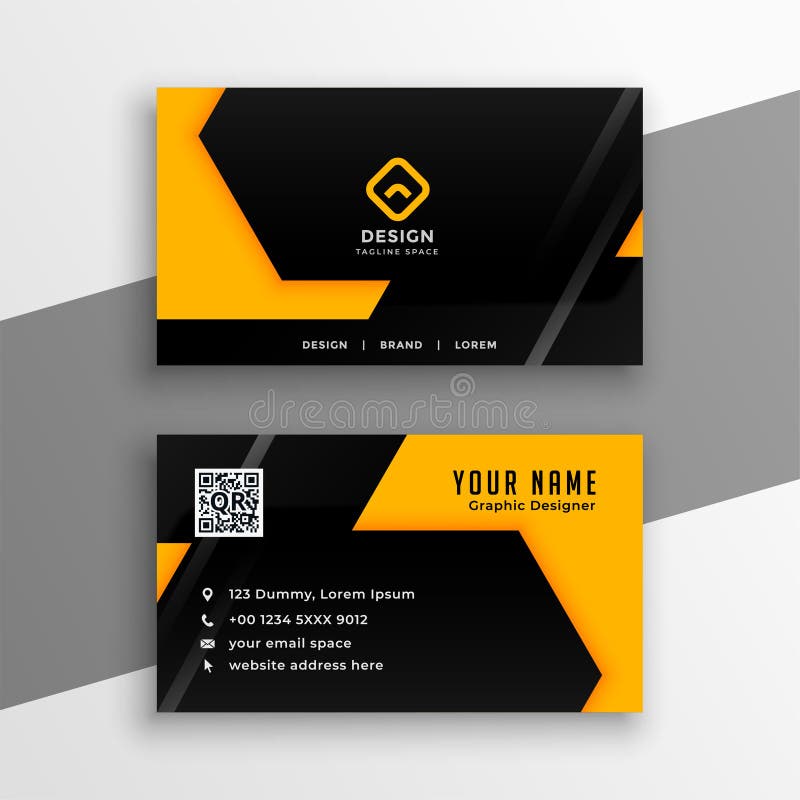 Modern and Abstract Business Card Template a Corporate Stationery Stock ...