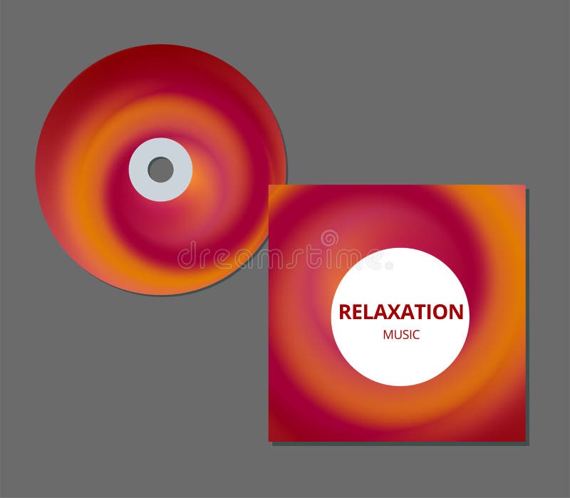 Modern Abstract CD Cover. Cool Gradient Shapes Composition. Futuristic ...
