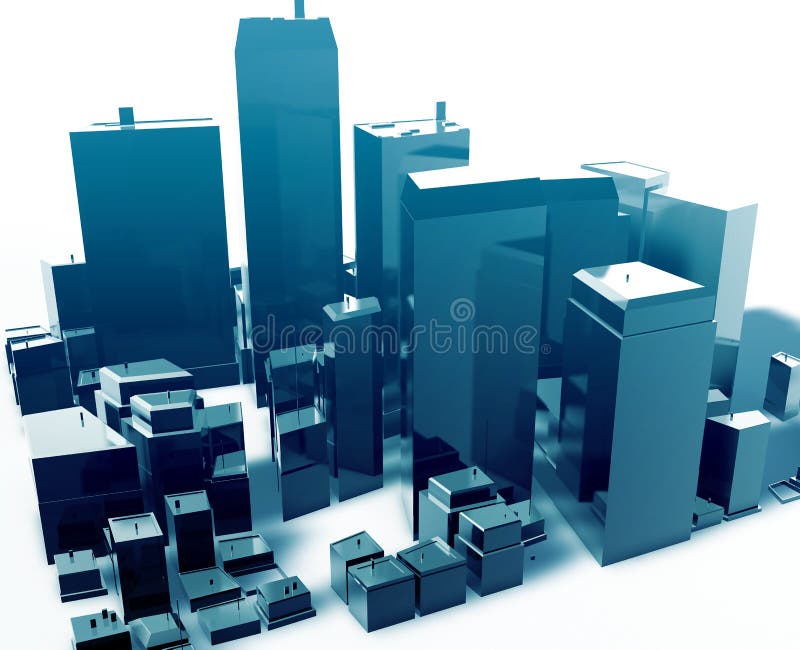 Modern abstract city stock illustration. Illustration of metropolis ...