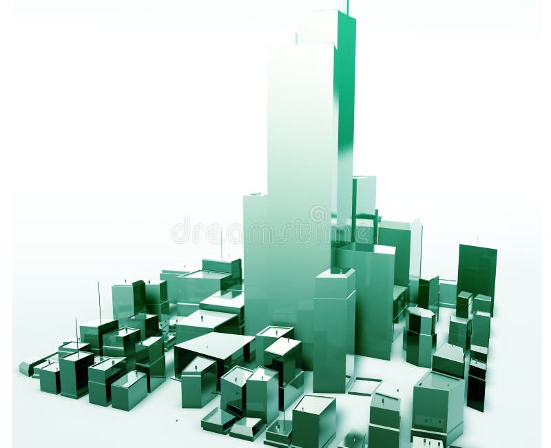 Modern abstract city stock illustration. Illustration of construction ...