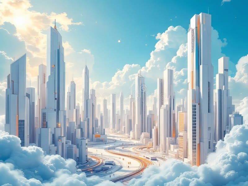 Modern Abstract Cityscape Brochure Design a Compelling Corporate ...