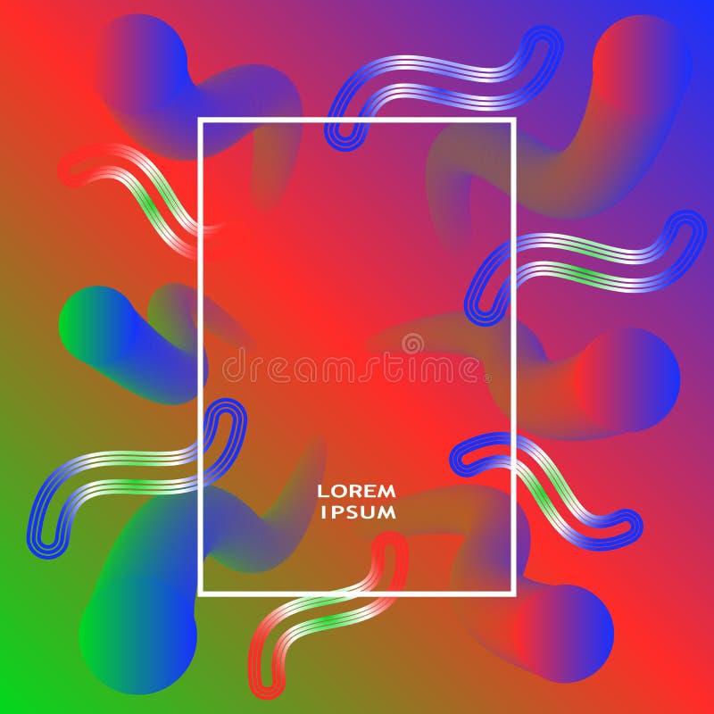 Modern Abstract Color Background. Gradient Shapes Fluid Composition ...