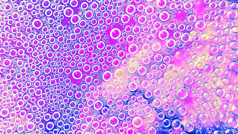 Modern Abstract Colorful Drops on the Surface of Transparent Plastic ...