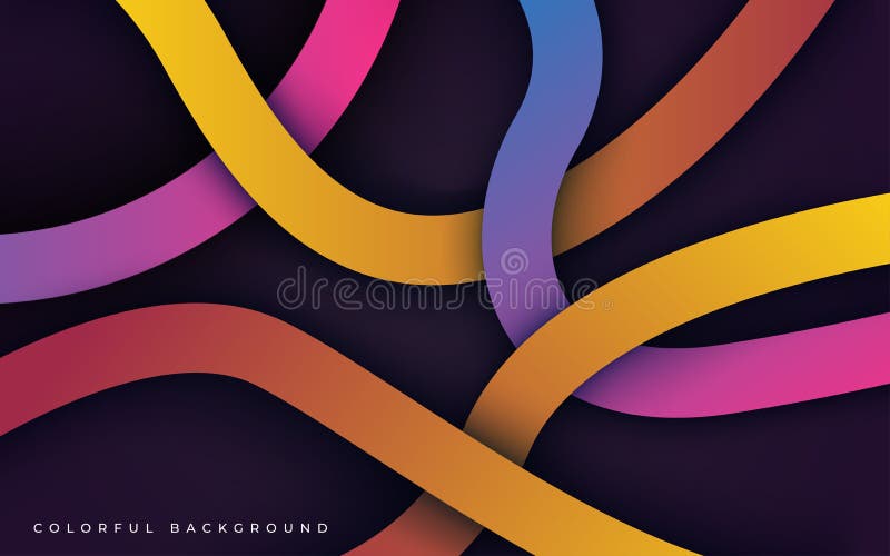 Modern Abstract Colorful Gradient Circle Shape Overlap Layers ...