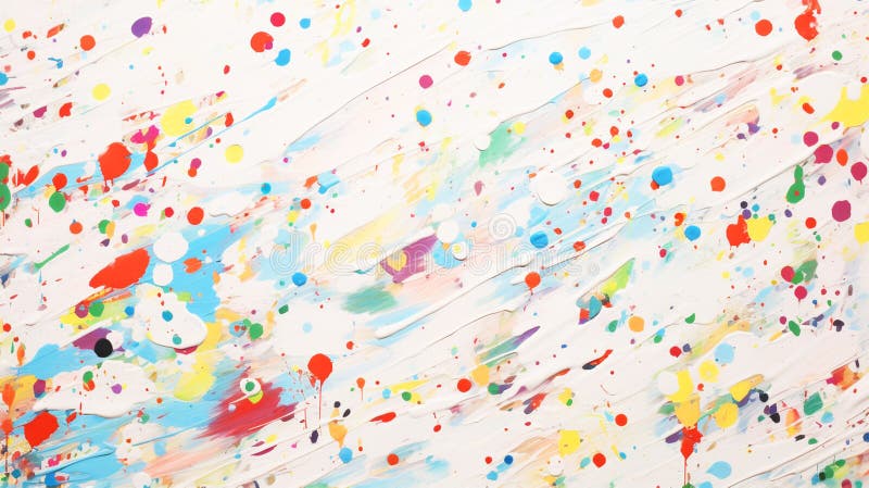 Modern Abstract Colorful Paint Splash Original Wall Art Stock ...
