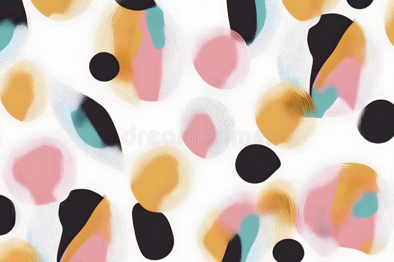 Modern Abstract Colorful Pattern with Random Shapes and Lines ...