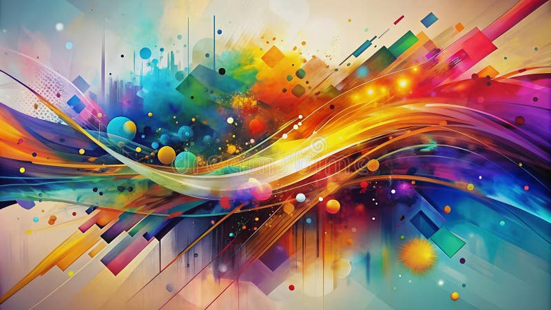 Modern Abstract Composition: a Bold and Dynamic Exploration of Abstract ...