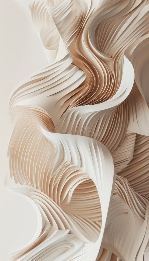 Modern Abstract Composition Featuring Curved Lines and Intricate ...