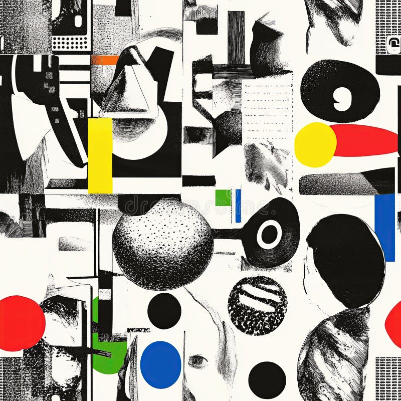 Modern Abstract Composition with Intense Contrast, Sharp Angles, and ...