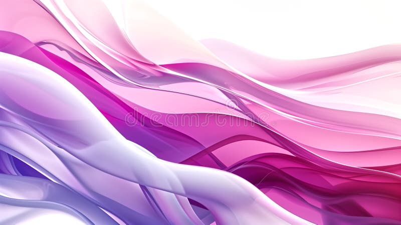 Modern Abstract Composition of Pink and Gradient Purple Curves O Stock ...