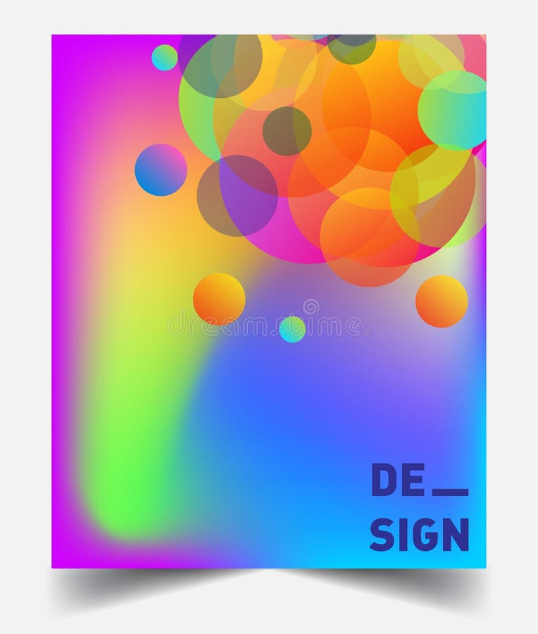 Modern Abstract Covers. Cool Gradient Shapes Composition, Vector Covers ...