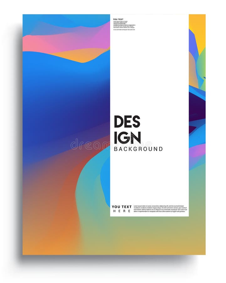 Modern Abstract Covers. Cool Gradient Shapes Composition, Vector Covers ...