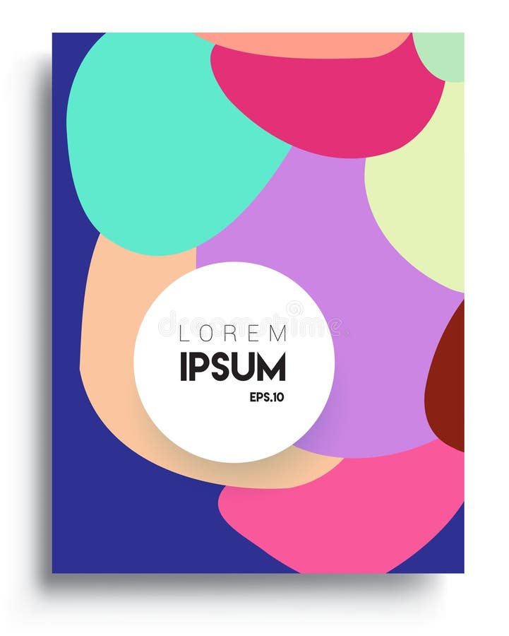 Modern Abstract Covers. Cool Gradient Shapes Composition, Vector Covers ...