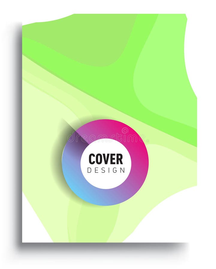 Modern Abstract Covers. Cool Gradient Shapes Composition, Vector Covers ...