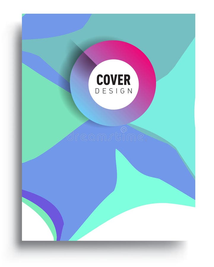 Modern Abstract Covers. Cool Gradient Shapes Composition, Vector Covers ...
