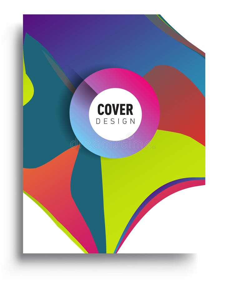 Modern Abstract Covers. Cool Gradient Shapes Composition, Vector Covers ...