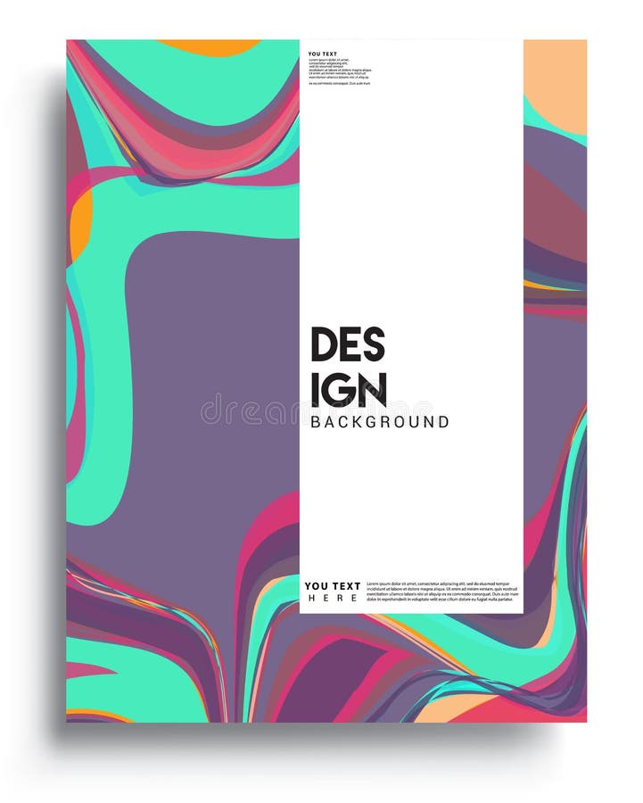 Modern Abstract Covers. Cool Gradient Shapes Composition, Vector Covers ...