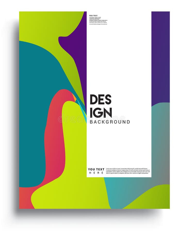 Modern Abstract Covers. Cool Gradient Shapes Composition, Vector Covers ...