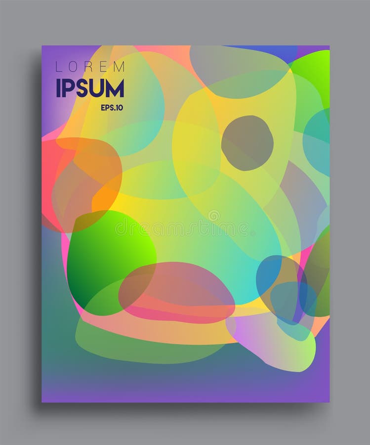 Modern Abstract Covers. Cool Gradient Shapes Composition, Vector Covers ...