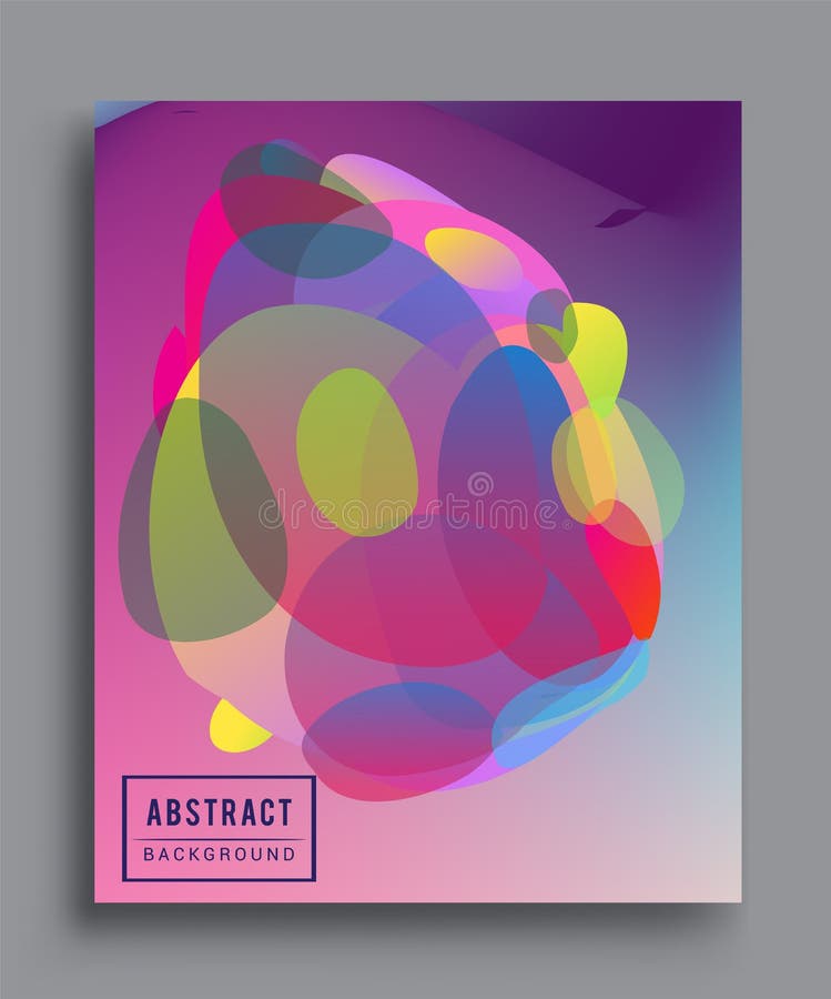 Modern Abstract Covers. Cool Gradient Shapes Composition, Vector Covers ...