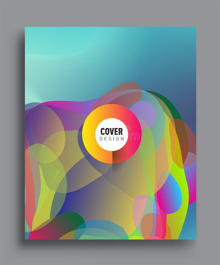 Modern Abstract Covers. Cool Gradient Shapes Composition, Vector Covers ...