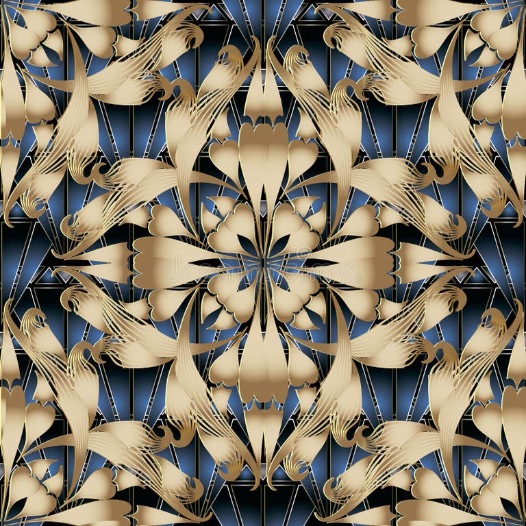 Modern Damask Stock Illustrations – 133,545 Modern Damask Stock ...