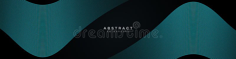 Modern Abstract Dark Background with Glowing Curved Lines. Shiny ...