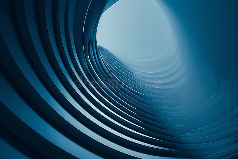 Modern Abstract Design with Blue Circles and a Gradient Light Effect ...