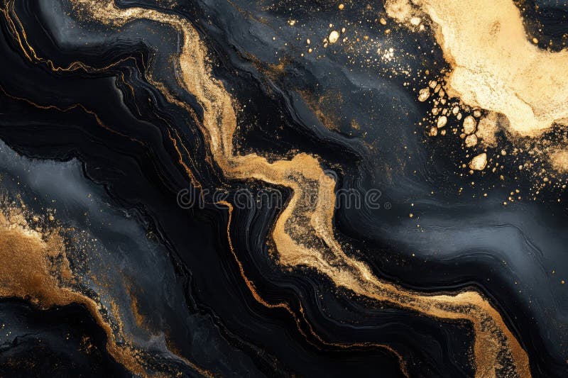 Luxurious Textures, Modern Abstract Design Combining Gold Metallic and ...