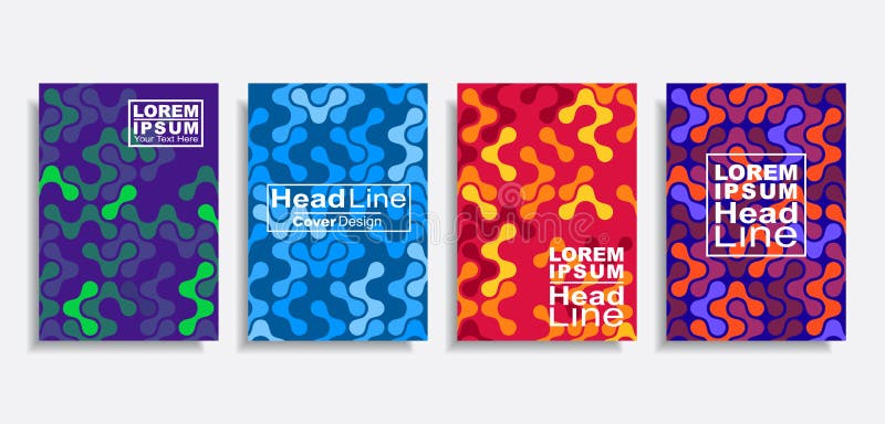 Modern Abstract Design Covers Set. Vector Illustration. Stock Vector ...