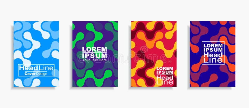 Modern Abstract Design Covers Set. Vector Illustration. Stock Vector ...