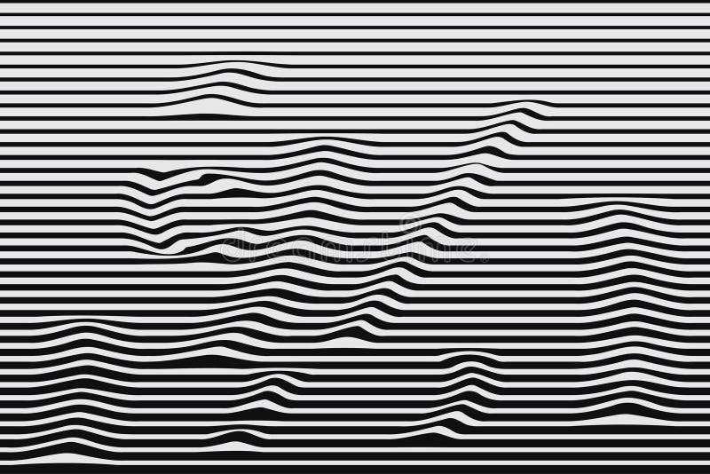 A Modern Abstract Design Featuring Alternating Black and White ...