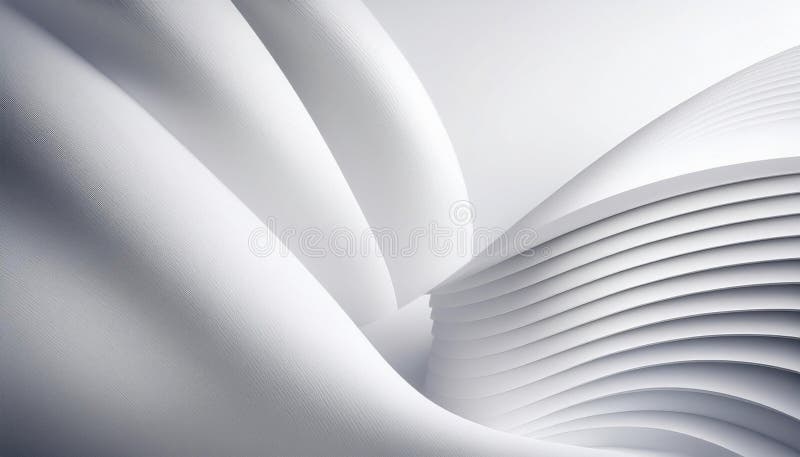 Modern Abstract Design Featuring Flowing Lines on a White Background ...
