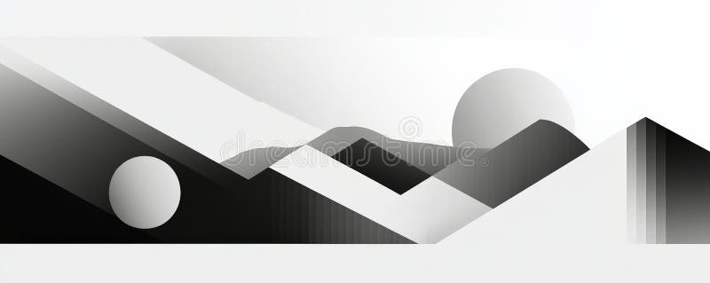 A Modern Abstract Design with a Focus on Negative Space and Clean Lines ...