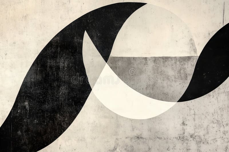 A Modern Abstract Design with a Focus on Negative Space and Minimalism ...