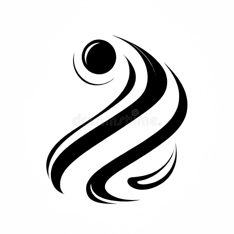 Modern Abstract Design.Movement and Contrast Stock Illustration ...