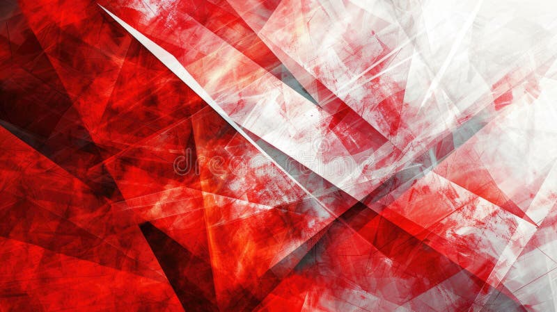 Modern Abstract Design of Red and White Background with Layers of ...