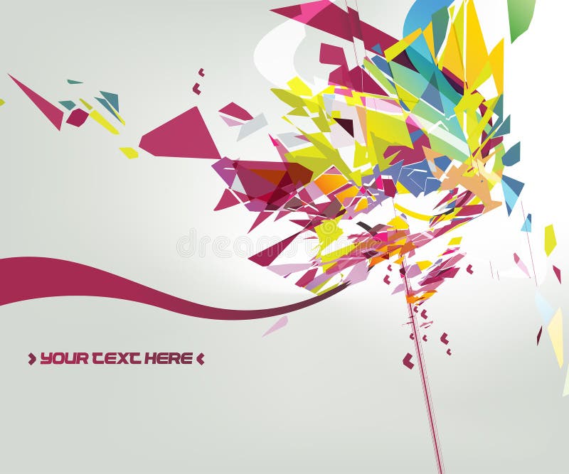 Modern Abstract Design Template Stock Vector - Illustration of clear ...