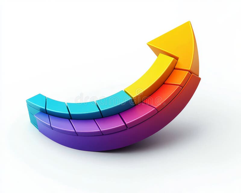 Modern Abstract Design with a Three-dimensional Arrow and Area for Text ...