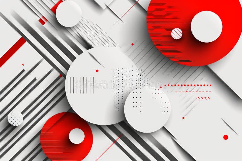 Modern Abstract Design with White and Gray Color Stripes in Geometric ...