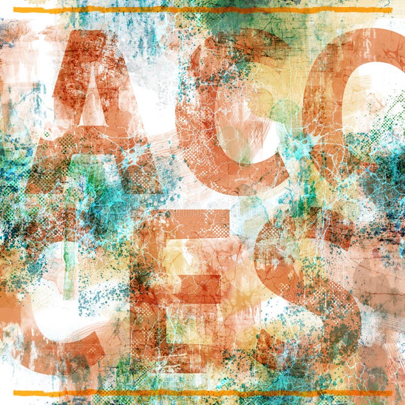 Typo Abstract Nota stock illustration. Illustration of bastract - 14030575