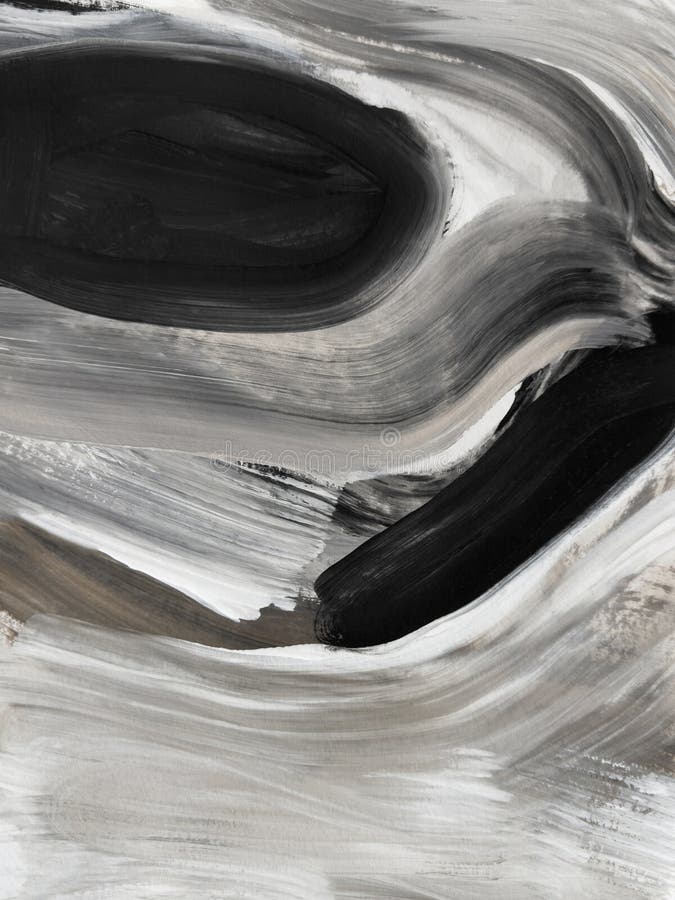 Modern Abstract Grey Landscape. Contemporary Art. Stock Illustration ...