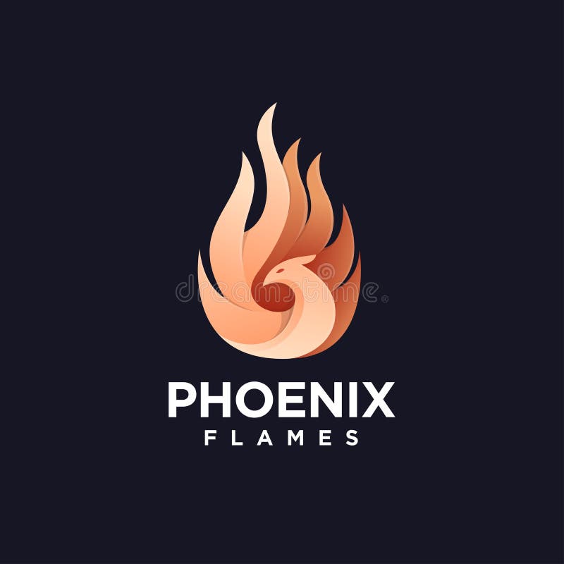 Modern Abstract Fire Phoenix Logo Icon Vector Template Stock Vector ...