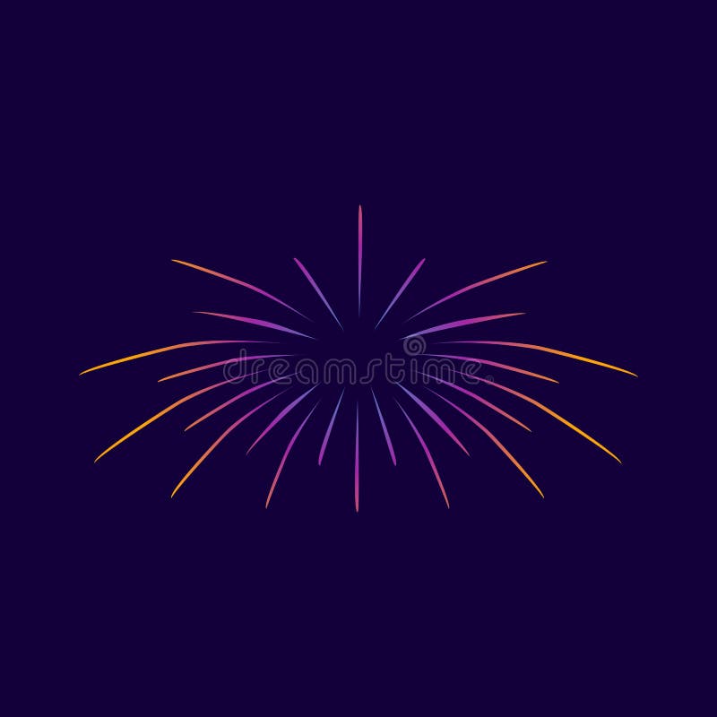 Modern Abstract Firework Spark Light Beam Design Template Stock Vector ...