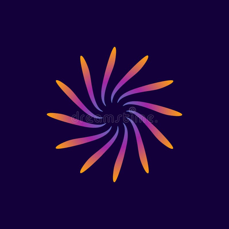 Modern Abstract Firework Spark Light Beam Design Template Stock Vector ...