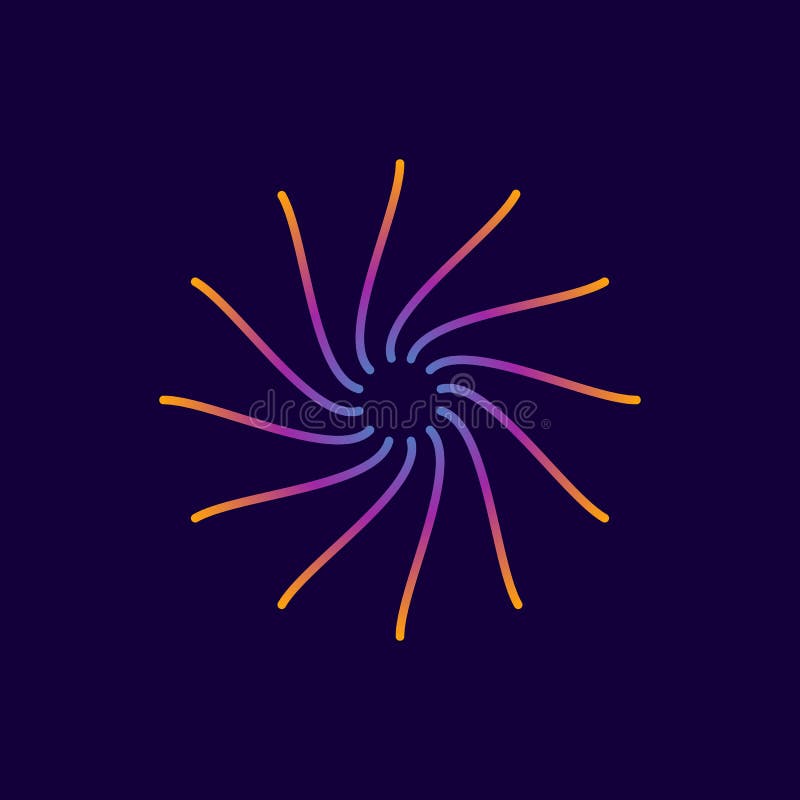 Modern Abstract Firework Spark Light Beam Design Template Stock Vector ...