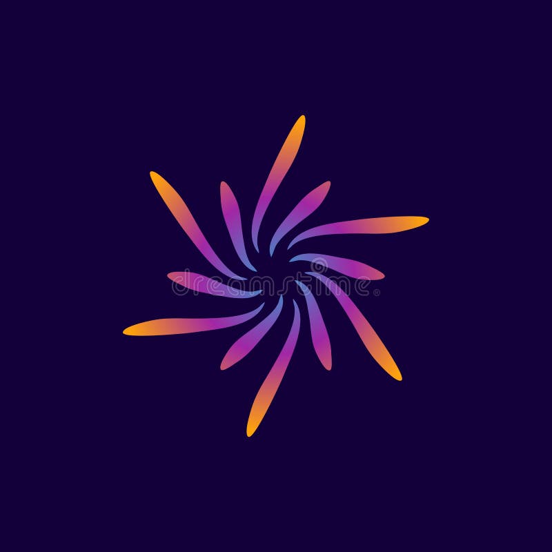 Modern Abstract Firework Spark Light Beam Design Template Stock Vector ...