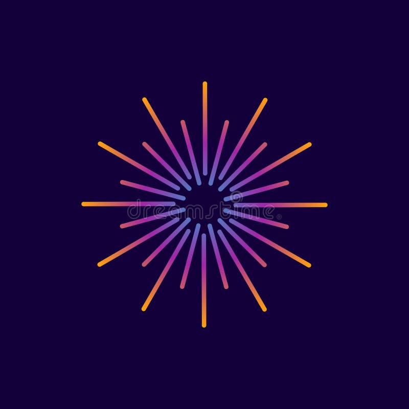 Modern Abstract Firework Spark Light Beam Design Template Stock Vector ...