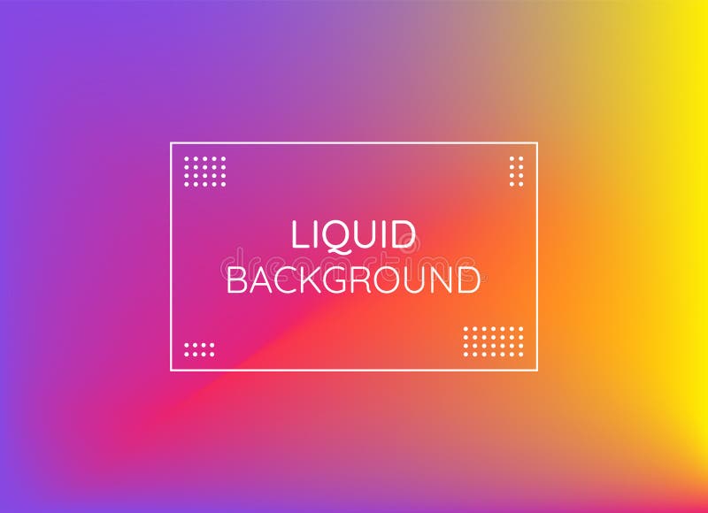 Modern Abstract Liquid Backgroun in Bright Colors Stock Vector ...