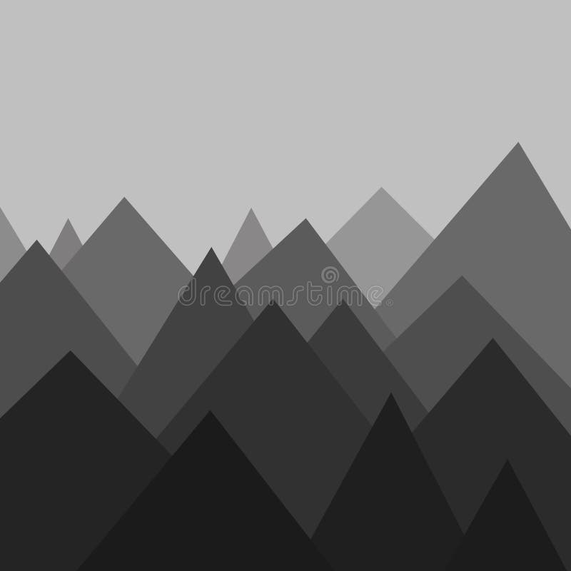 Modern Abstract Forest or Mountains Made Up of Simple Triangles and ...